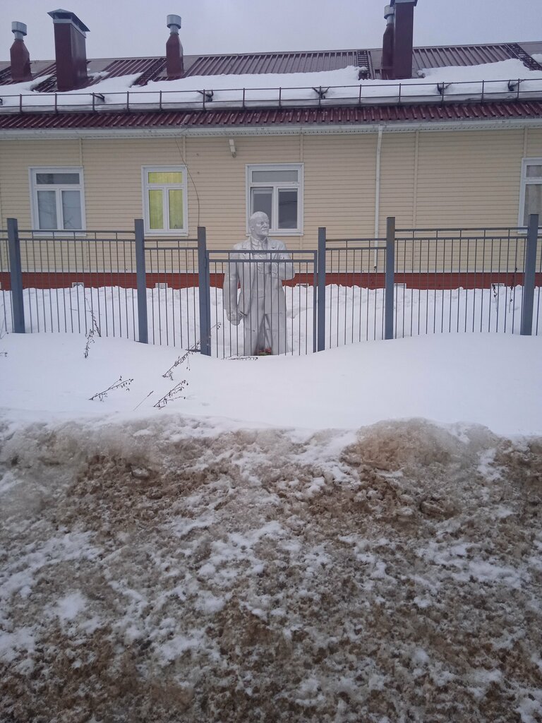 Anıt, heykel В.И. Ленин, Arhangelskaya oblastı, foto