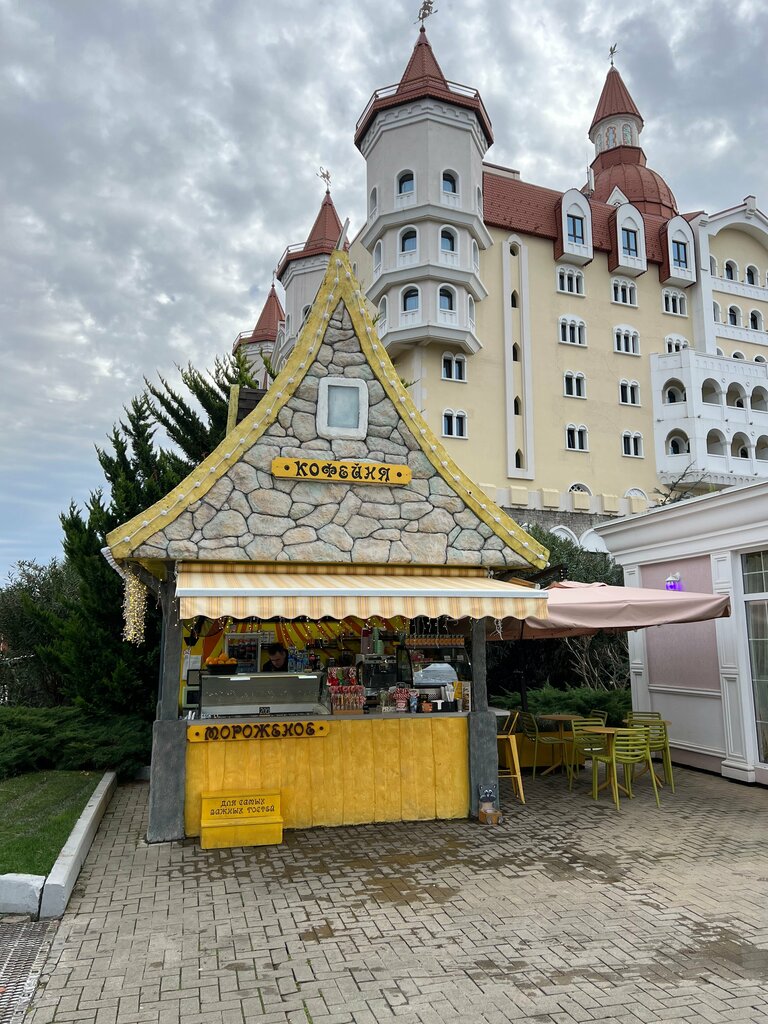 Kahve dükkanları San Dianto, Krasnodarski krayı, foto