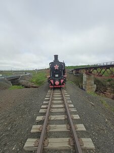 Teknoloji anıtı Паровоз Гр-274 - памятник узкоколейной железной дороге, Krasnoyarski krayı, foto