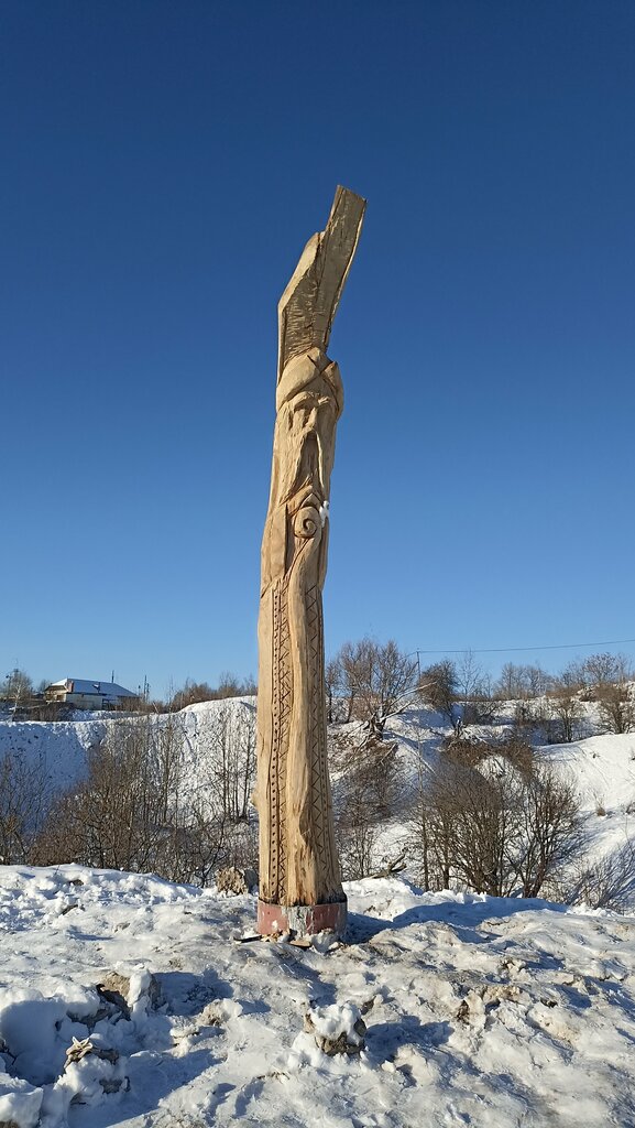 Park, sokak heykeli Князь - Хранитель Карачижа, Briansk, foto