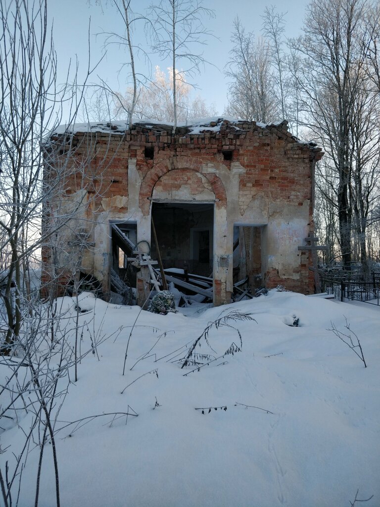 Ortodoks kiliseleri Tserkov Ikony Bozhiyey Materi Vsekh Skorbyashchikh Radost V Zapolye, Novgorodskaya oblastı, foto