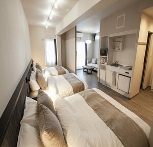 Uchi Living stay Odori 11 (Hokkaido Prefecture, Ishikari Subprefecture, Sapporo, Namboku Line, Sapporo metro station), otel  Sapporo'dan