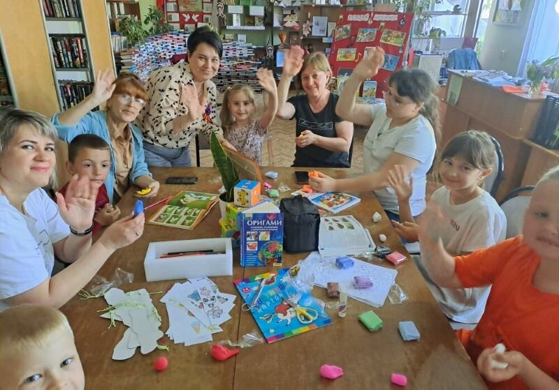 Kütüphaneler The Obilnenskaya library, Stavropolski krayı, foto