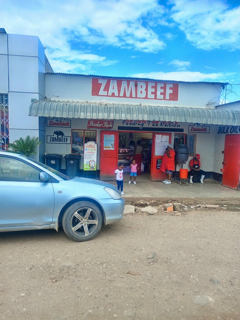 Kasap, şarküteri Zambeef, Lusaka, foto