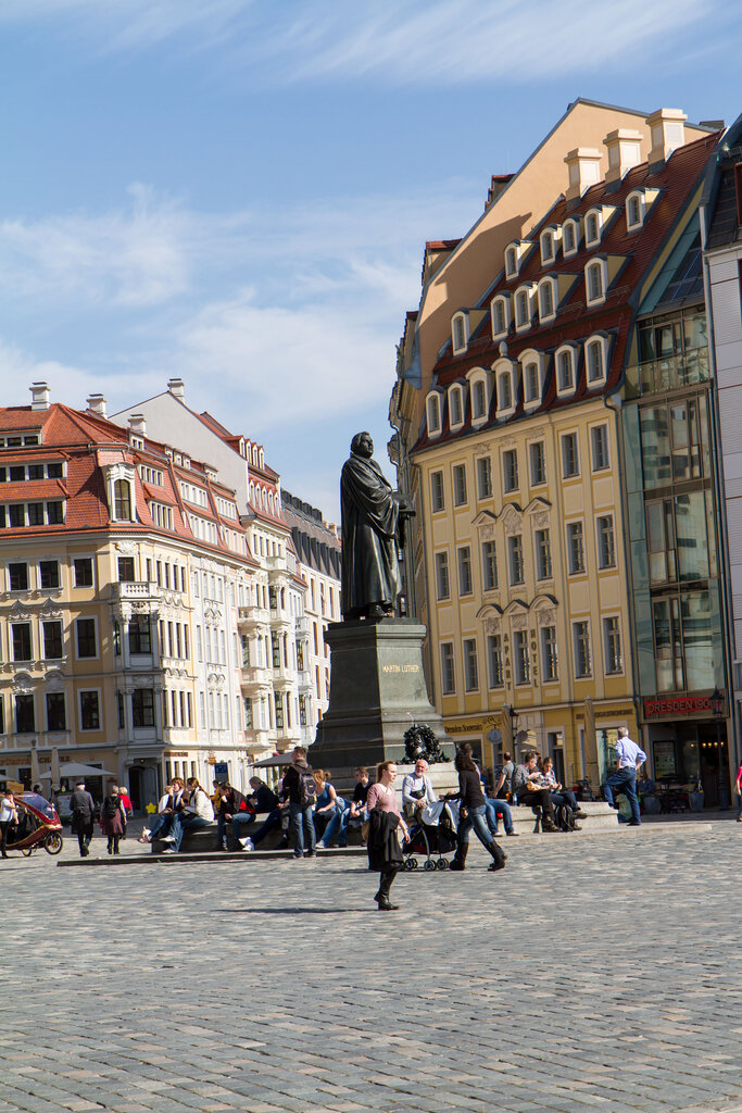 Anıt, heykel Martin-Luther-Statue, Dresden, foto
