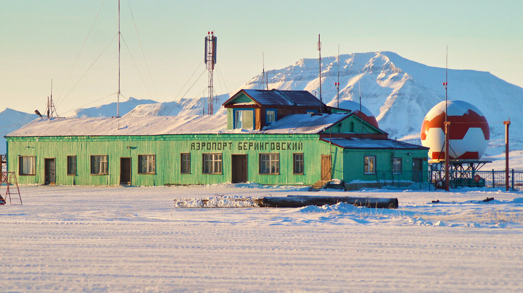 Havaalanları Beringovsky Airport, Chukotka Özerk Bölgesi, foto