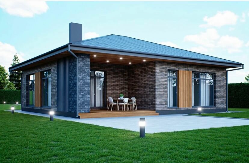 Yazlık ev inşaatı Бериdom, Riazan, foto