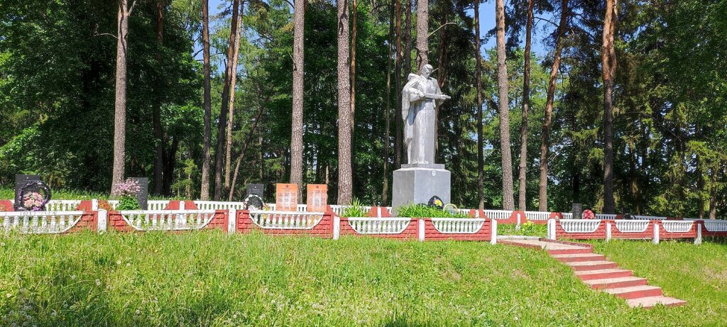 Anıt, heykel Погибшим односельчанам и освободителям Межево, Vitebskaya oblastı, foto
