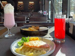 Eco-hotel Restaurant Altika (Republic of Altai, Mayminskiy rayon, selo Ust-Muny), restoran  Altay Cumhuriyeti'nden