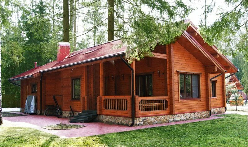 Yazlık ev inşaatı Nord, Kalujskaya oblastı, foto