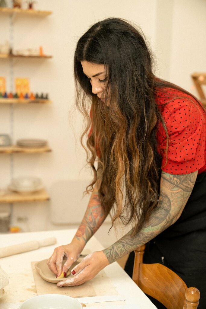 Çömlek atölyesi Krya. Moscow, Moskova, foto