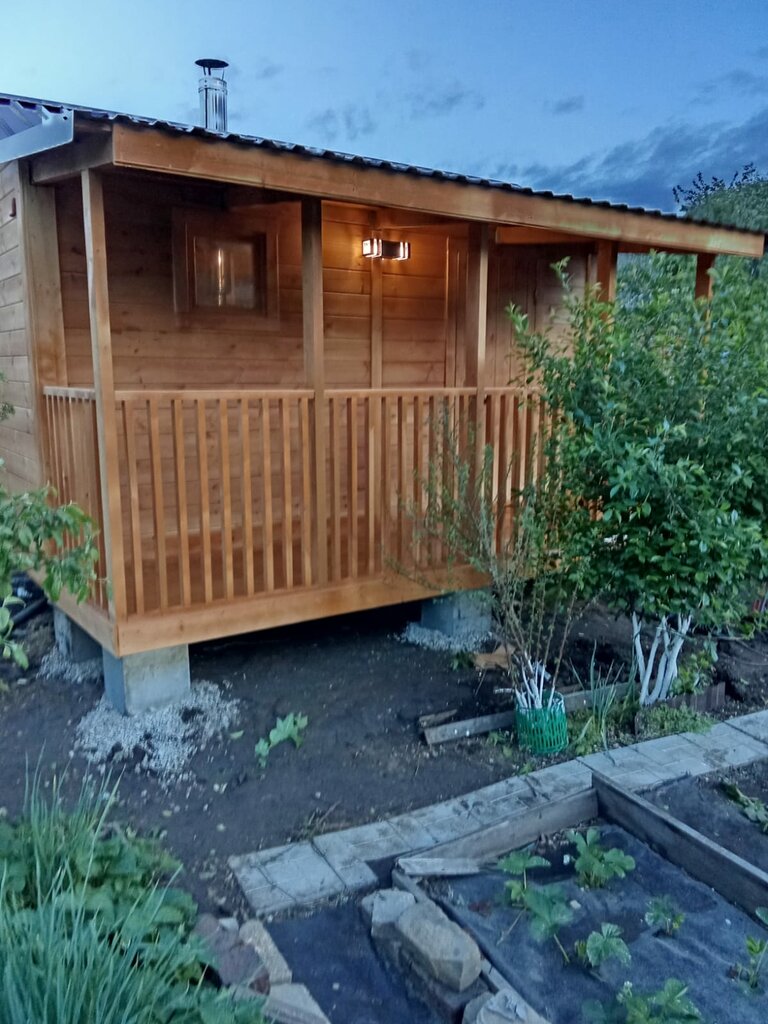 Hamam ve sauna inşaatı Lesorub, Kemerovo, foto