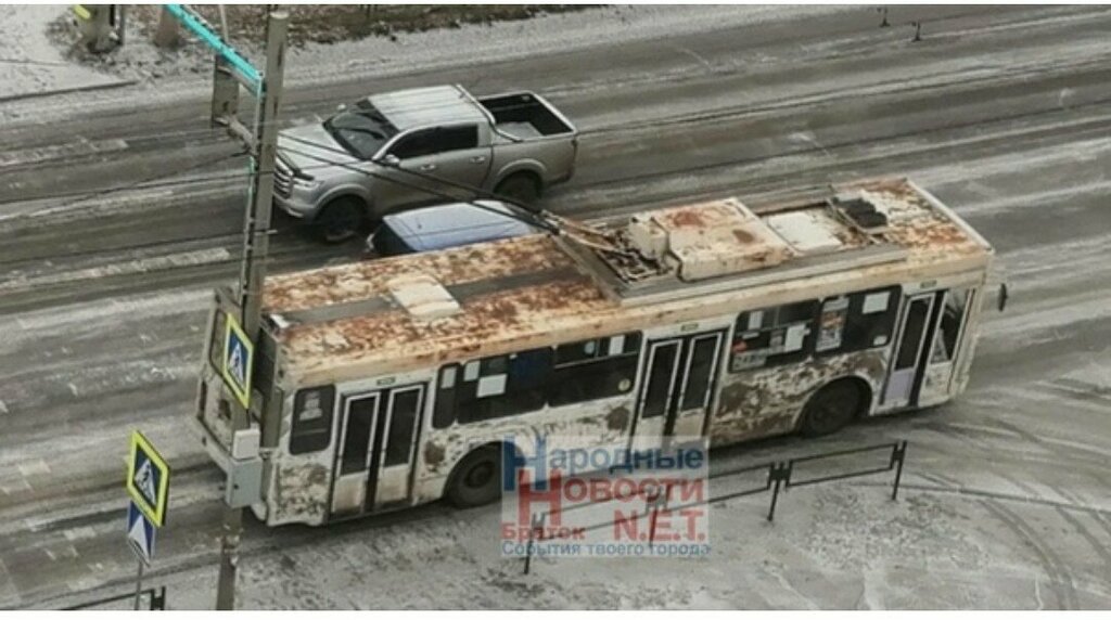 Troleybüs otoparkı Munitsipalnoye predpriyatiye Bratskoye trolleybusnoye upravleniye munitsipalnogo obrazovaniya goroda Bratska, Bratsk, foto