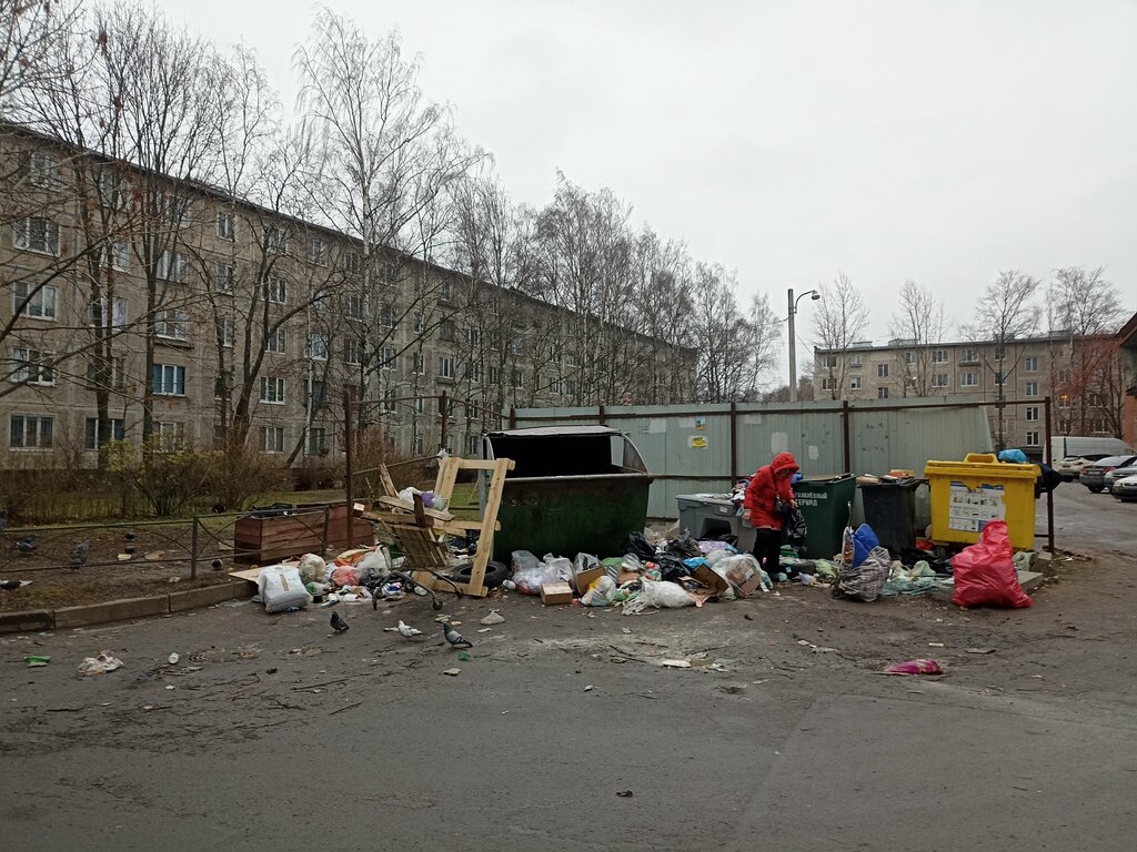 Çöp alanları Trash and garbage disposal area, Saint‑Petersburg, foto