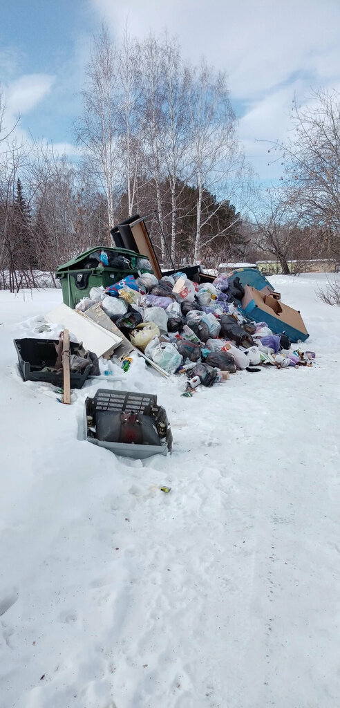 Çöp alanları Trash and garbage disposal area, Ozersk, foto
