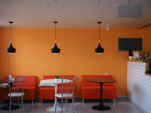 Kahve dükkanları Fika, Volgogradskaya oblastı, foto