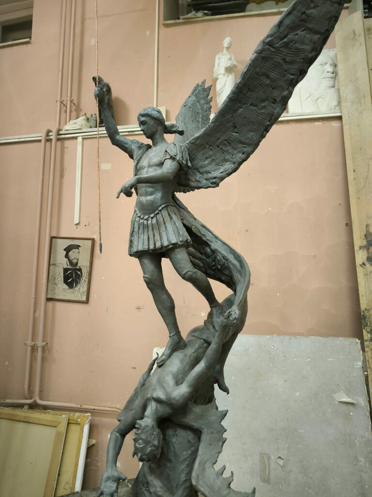 Sanat atölyeleri Sculptor-tyrsina. Art, Moskova, foto