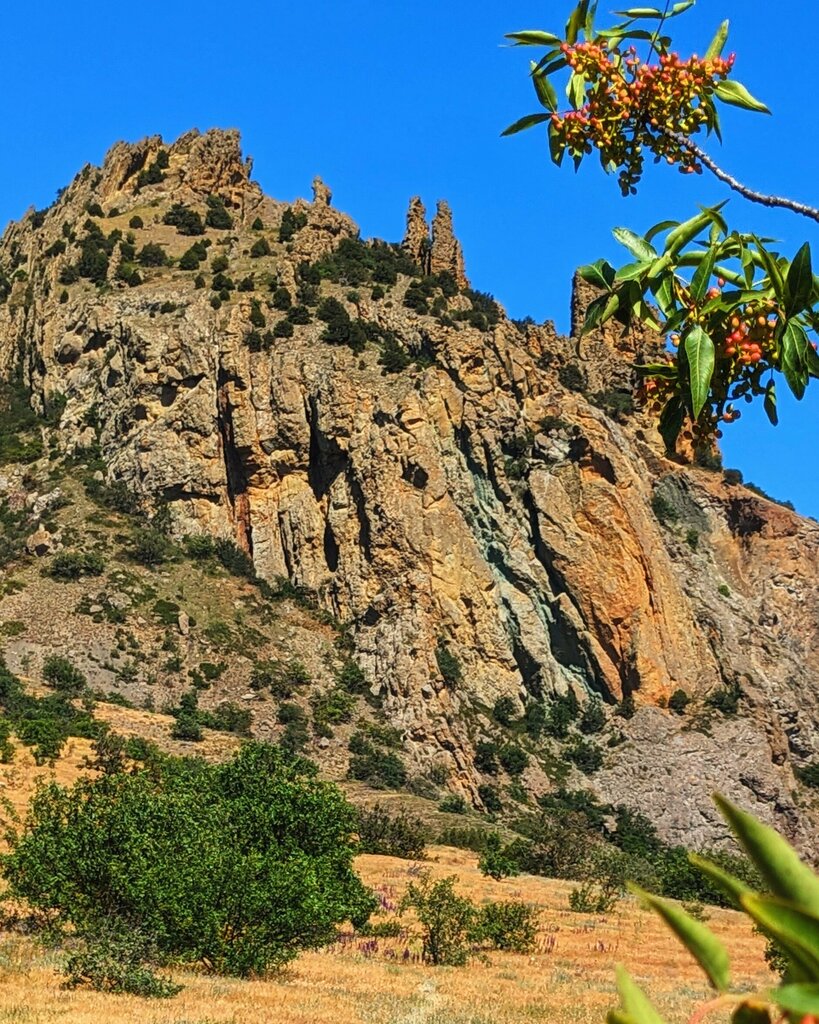 Turistik yerler Rocks King and Queen, Kırım Cumhuriyeti, foto