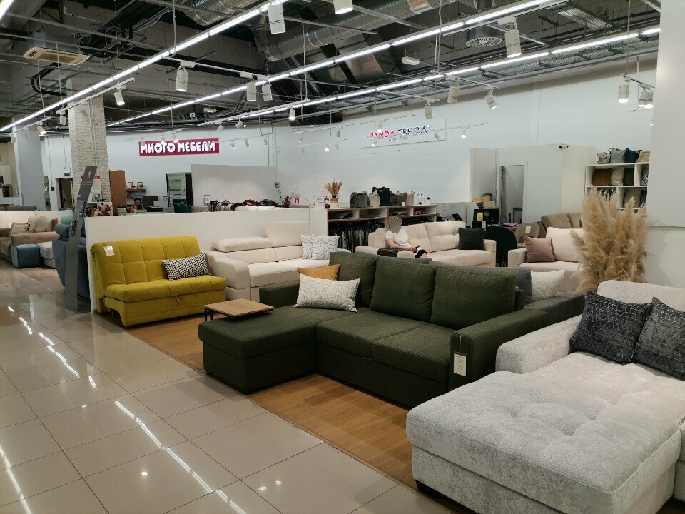 Koltuk takımı mağazaları Panda Terra, Moskova, foto