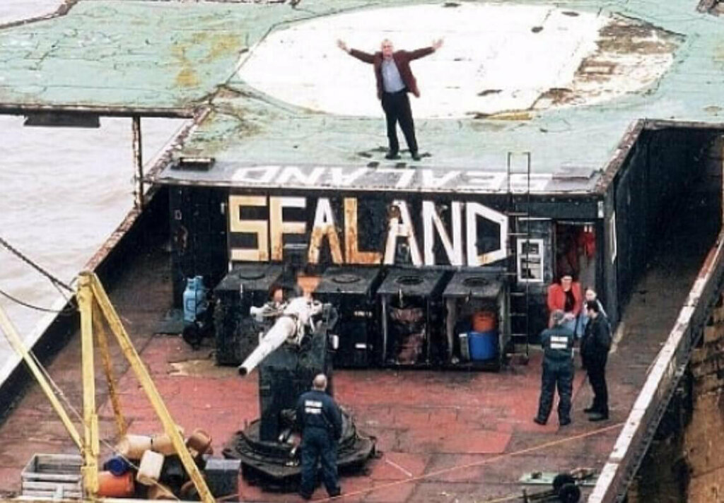 Helikopter pisti Sealand Helipad, İngiltere, foto