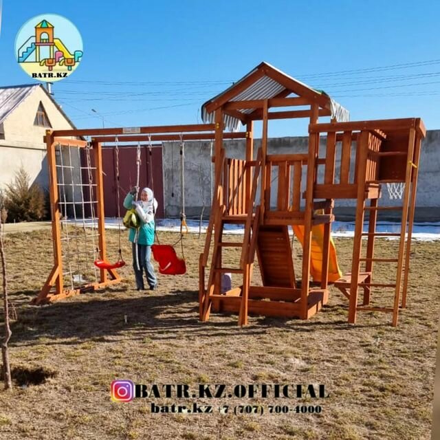 Çocuk oyun ekipmanları Batr, Almatı, foto