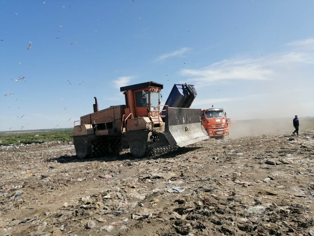 Geri dönüşüm merkezleri Eco polygon of Astana, Astana, foto