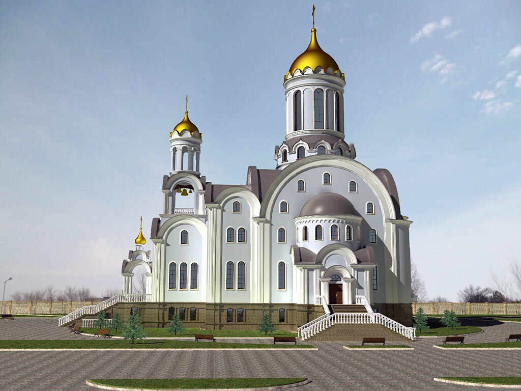 Ortodoks kiliseleri Church of Xenia of St. Petersburg, Kapşağay (Kapçagay), foto