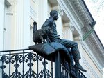 Михаил Афанасьевич Булгаков (Bolshaya Nikitskaya Street No:46/17с1), anıt, heykel  Moskova'dan