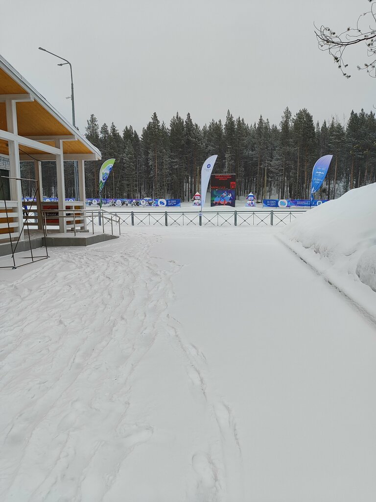 Kayak merkezleri Трасса для беговых лыж, Murmanskaya oblastı, foto