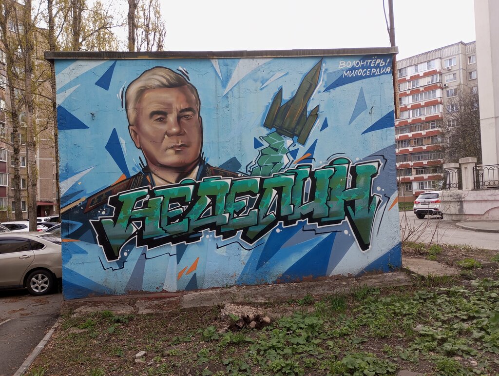 Sokak sanatı Граффити М.И. Неделин, Lipetsk, foto