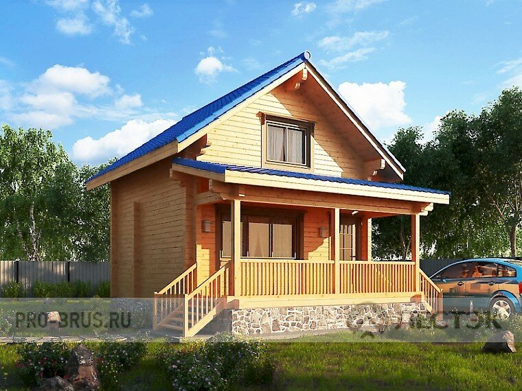 Yazlık ev inşaatı Lestek, Tver, foto