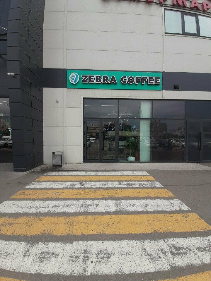 Kahve dükkanları Zebra Coffee, Almatı, foto