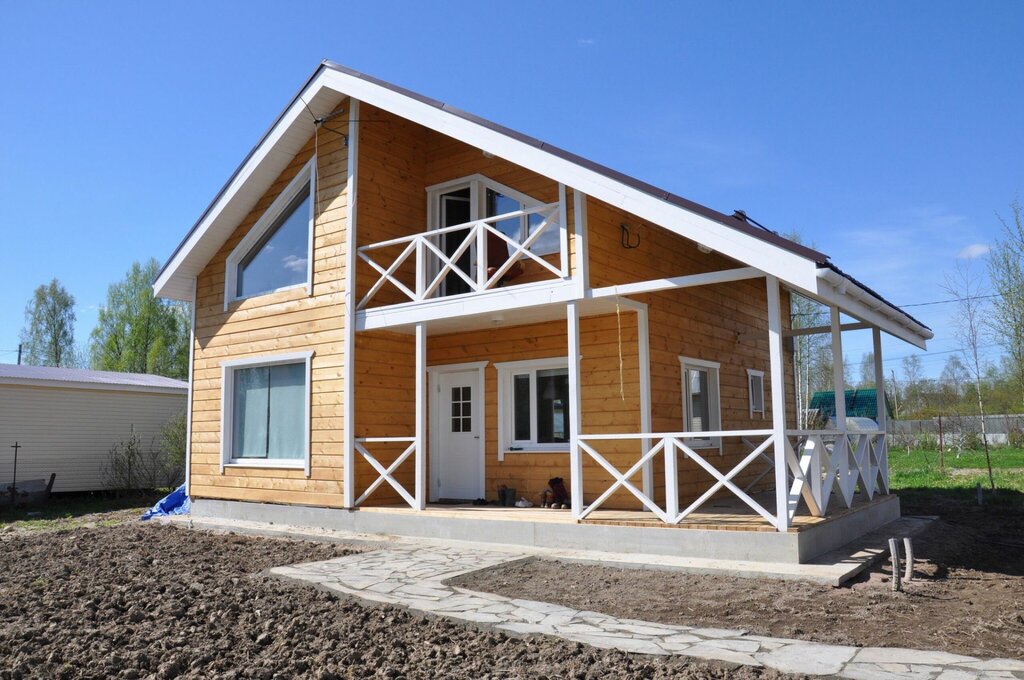 Yazlık ev inşaatı Karkas eko dom, Saint‑Petersburg, foto