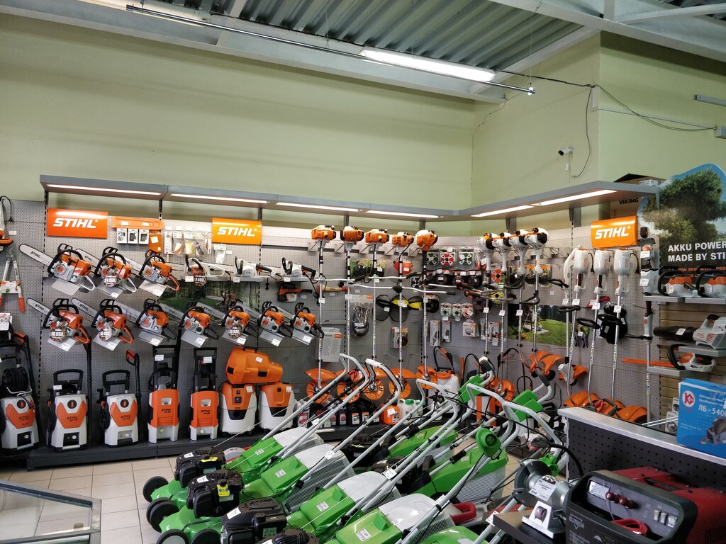 Elektrik ve benzinle çalışan aletler Stihl, Belooziorski, foto