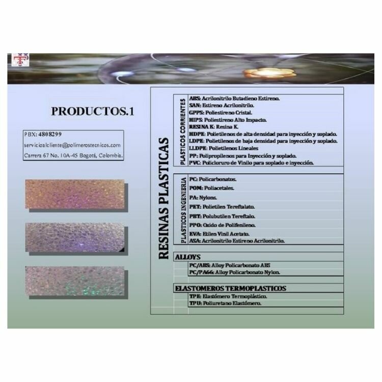 Kimyasal üretim firmaları Polimeros Tecnicos S. A., Bogota, foto