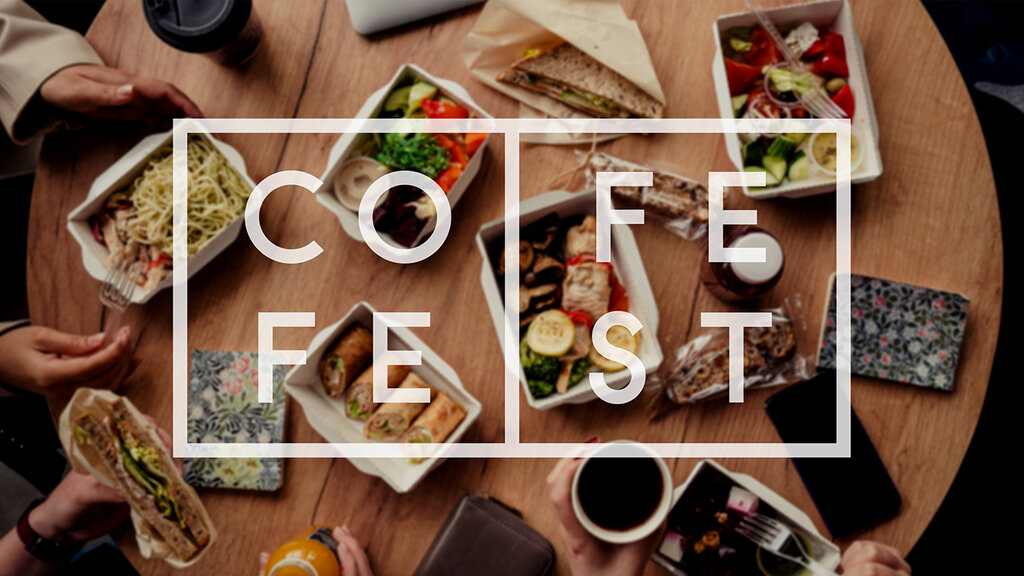 Kahve dükkanları CofeFest, Moskova, foto