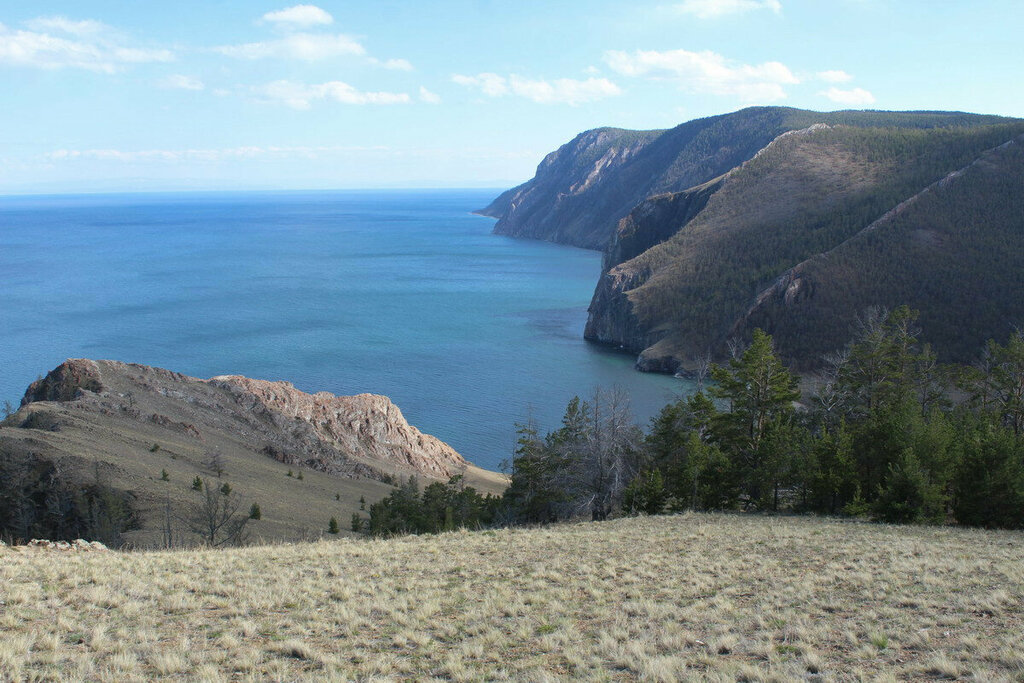 Dağ zirvesi Гора Талгой, İrkutskaya oblastı, foto