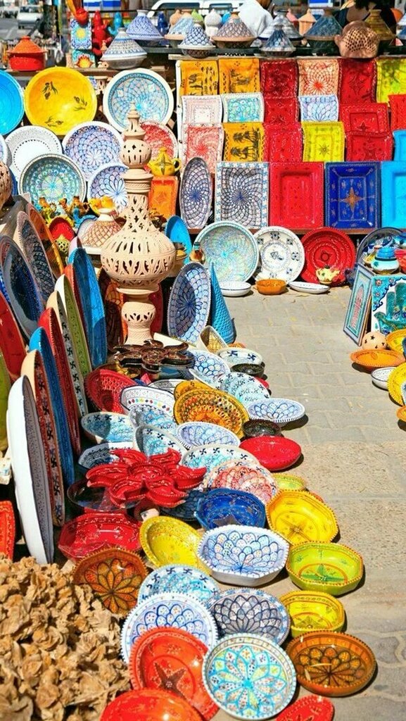 Pazarlar ve çarşılar Hlouwa Djerba, Dünya, foto