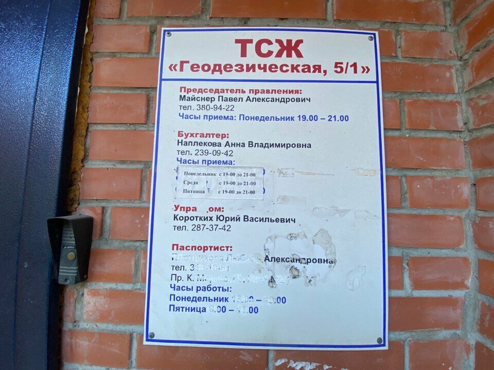 Bina, site yönetimi Geodezicheskaya, TSZh, Novosibirsk, foto