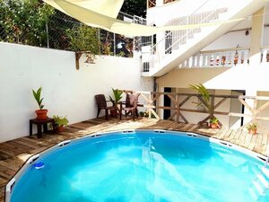 Private Terrace - Apartment 2 in Villa Coconut (Samaná), otel  Samana İli'nden