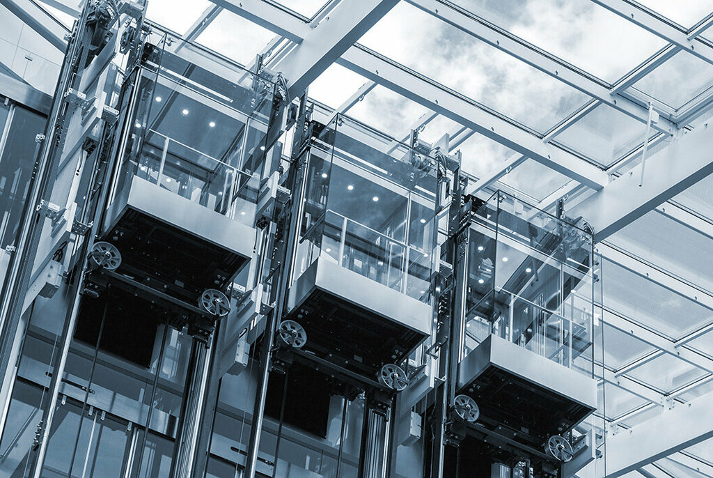 Asansörler, asansör ekipmanları Industria Servisa, Moskova, foto