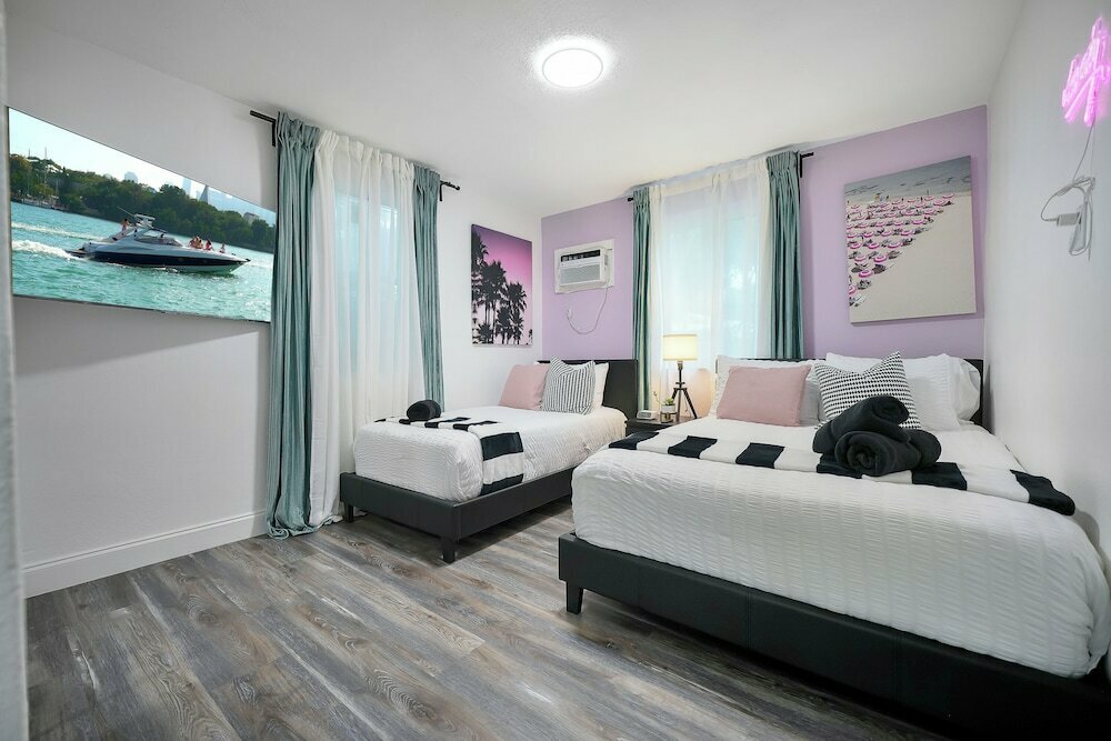 Otel Vacay Spot Wynwood Jungle 2kitchens BBQ Deco Patio, Miami, foto