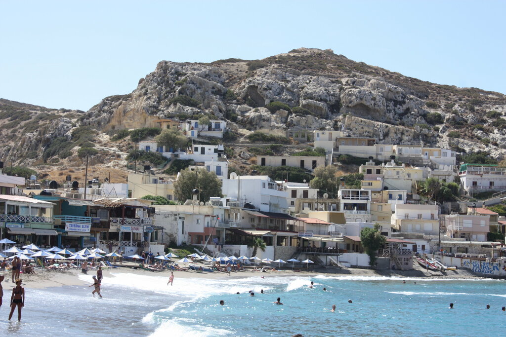 Plaj Matala Beach, Dünya, foto