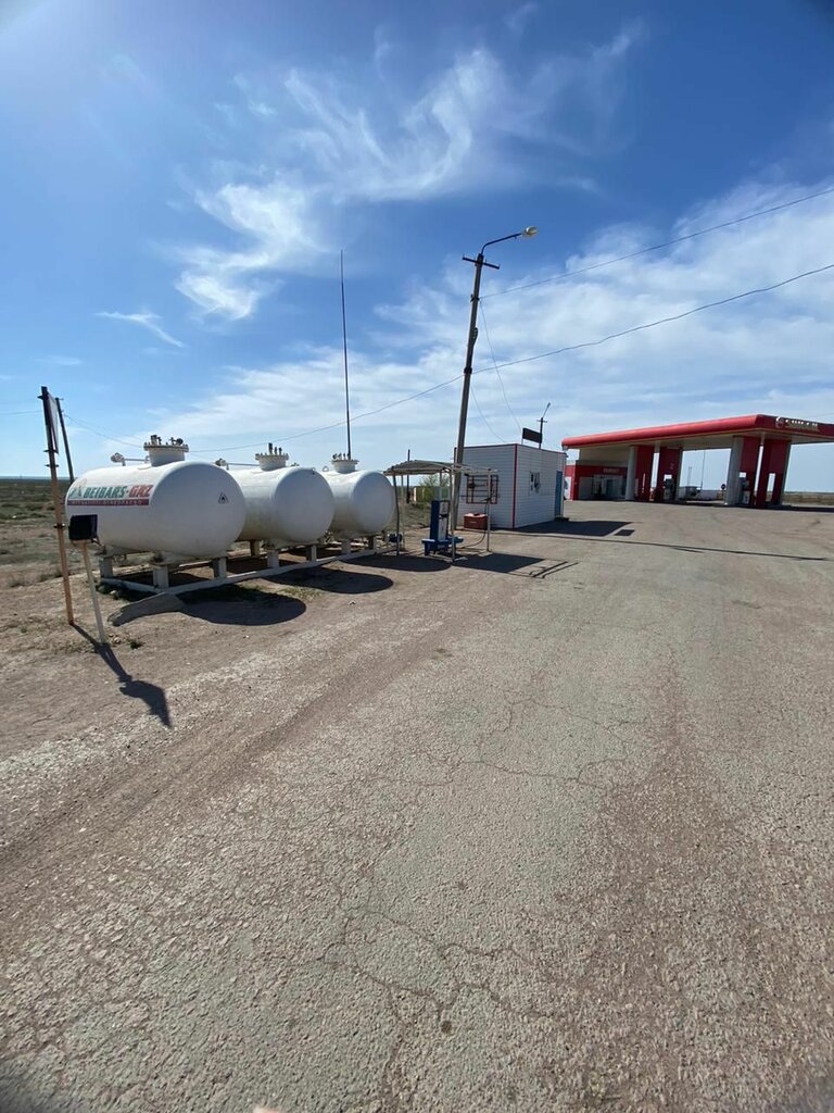 Otogaz dolum istasyonu Beibars Gaz, Karağandı eyaleti, foto