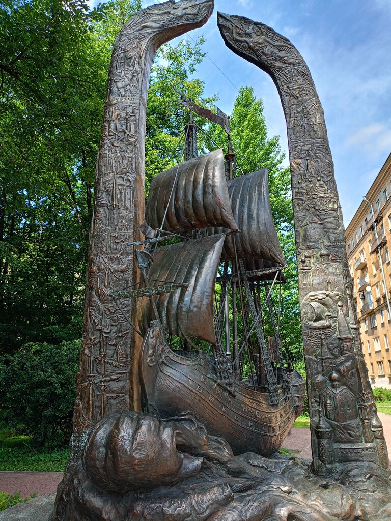 Park, sokak heykeli Выход к морю, Saint‑Petersburg, foto