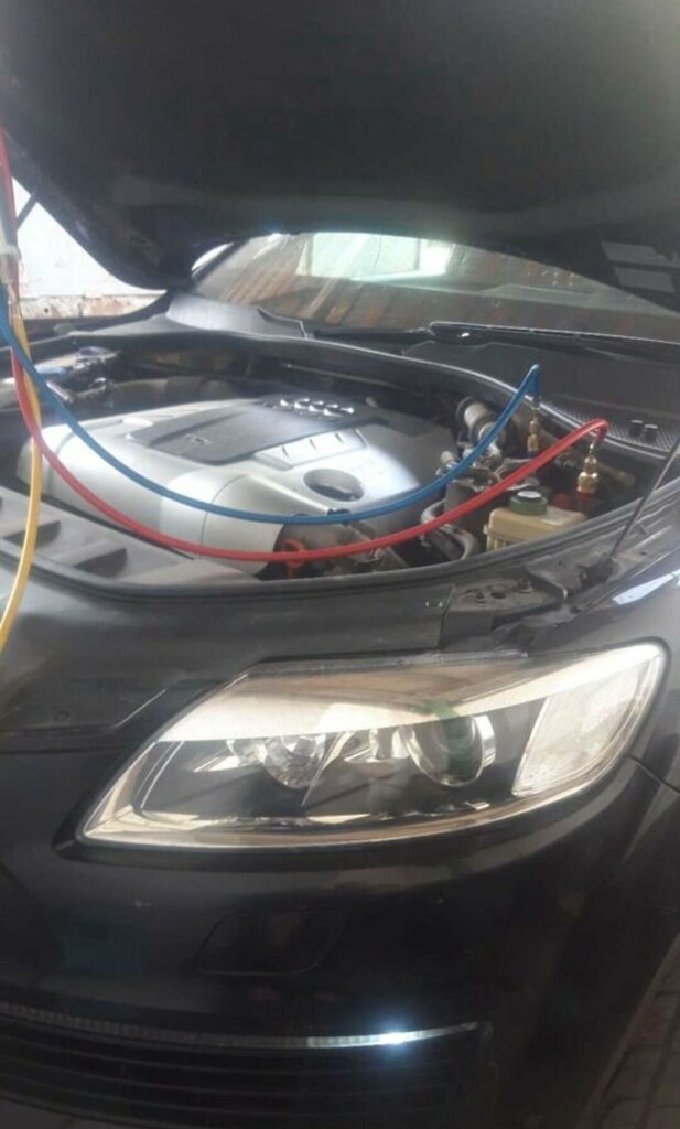 Araba klimalarının yakıt ikmali Заправка автокондиционеров, Kanash, foto