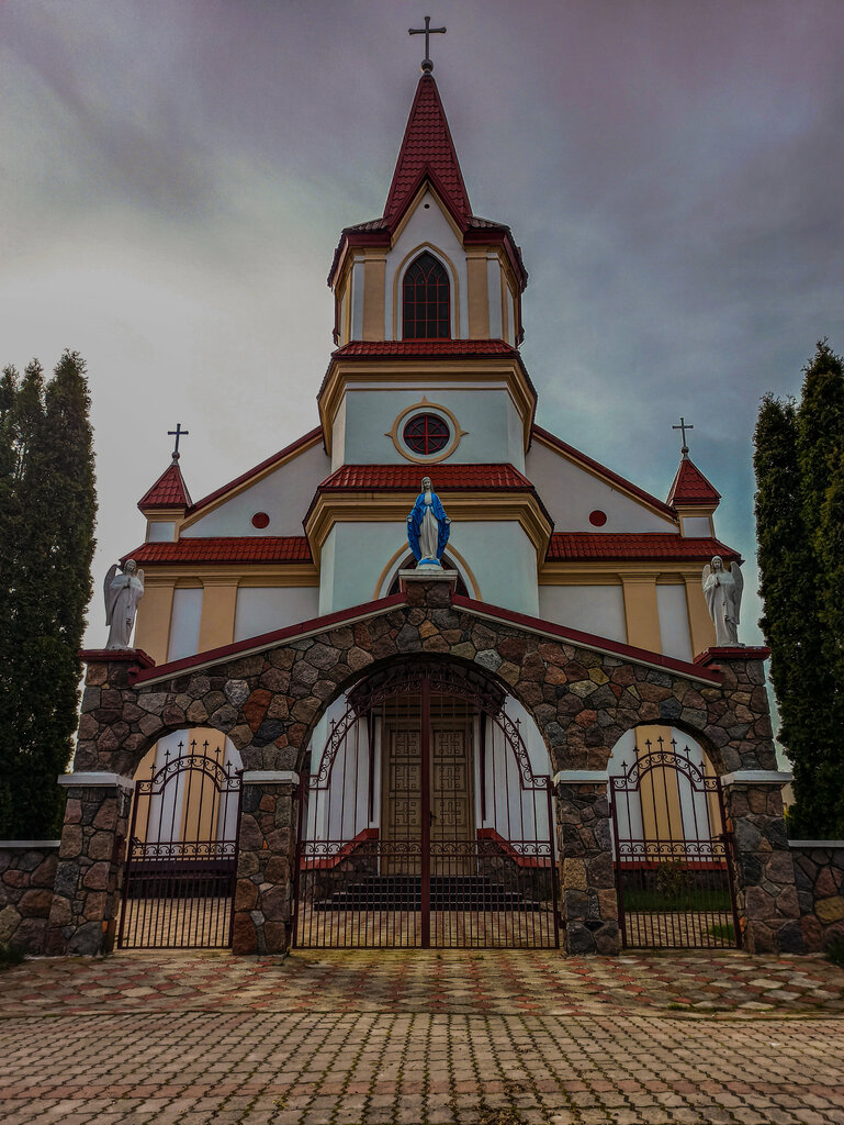 Katolik kiliseleri Church of the Immaculate Conception of the Blessed Virgin Mary, Grodnenskaya oblastı, foto