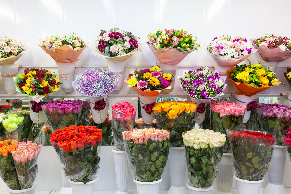 Çiçekçiler Cvetochnyj Market, Moskova, foto