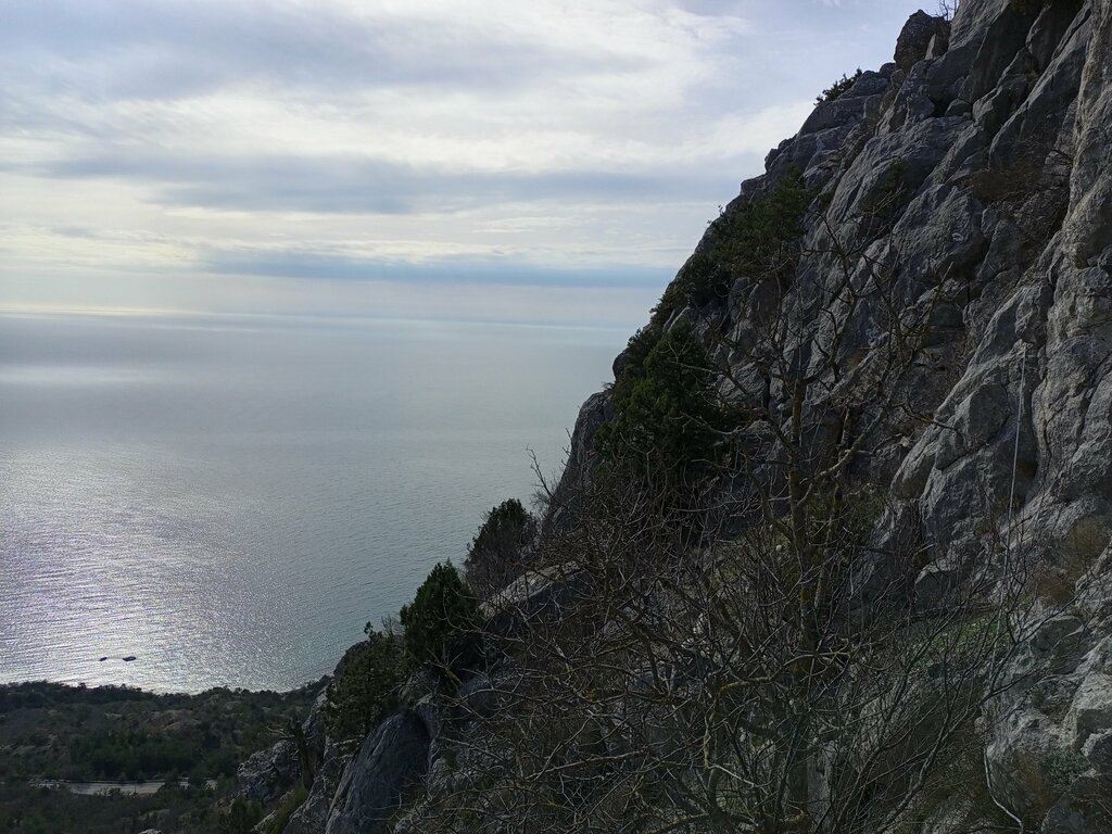 Dağ geçidi Laspi Pass, Sevastopol, foto
