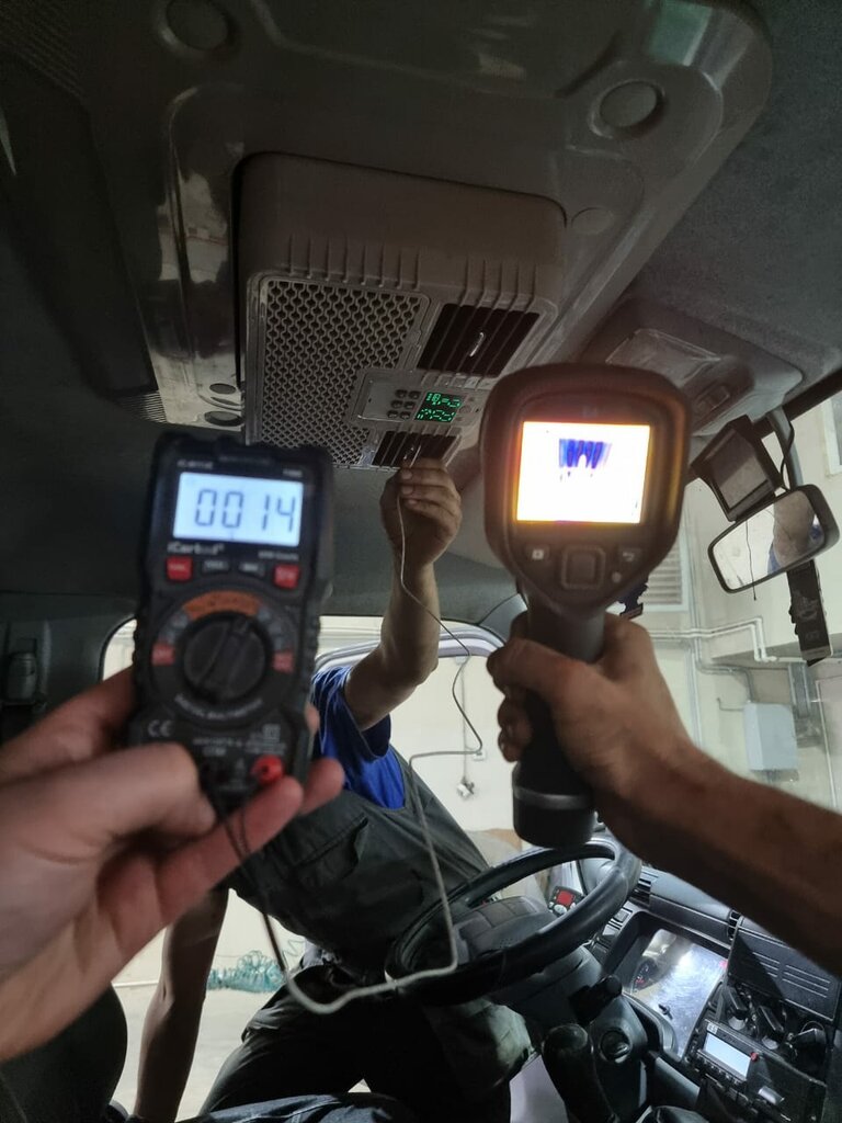 Kamyonların onarımı Elektrotrakservis, Timaşovsk, foto